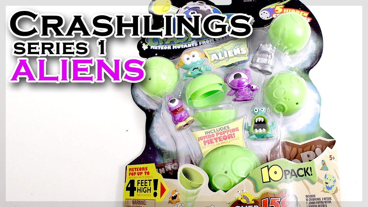 Crashlings : Series 1 - Aliens 10 Packs by Wicked Cool Toys - YouTube
