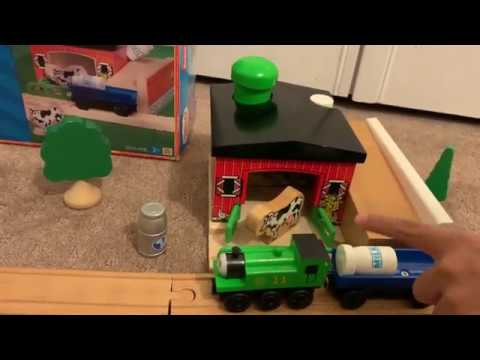 Sodor Dairy farm Review -Thomas Wooden Railway - YouTube