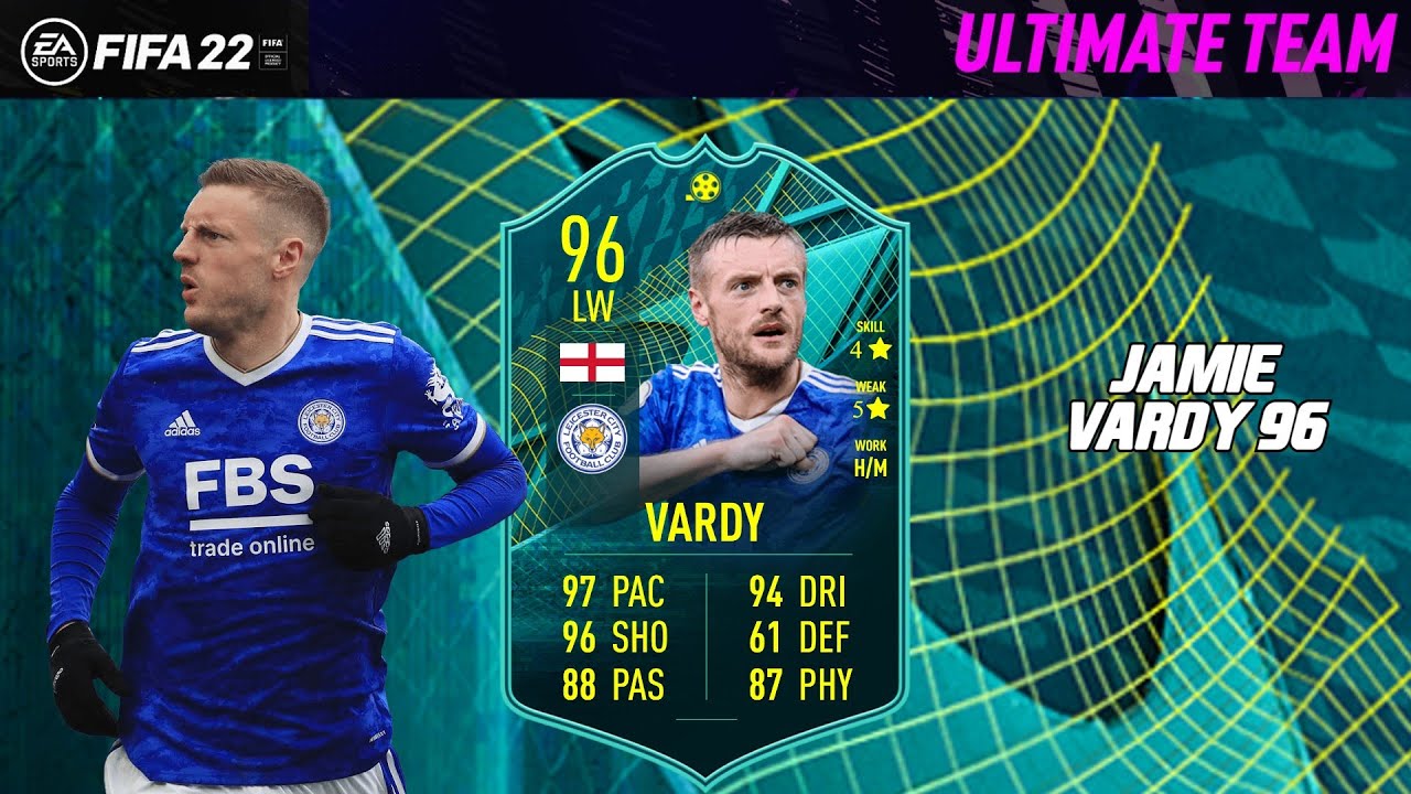 VARDY CON 5 DE PIERNA MALA! MEJOR QUE SON? VARDY 96 MOMENTS REVIEW FIFA ...