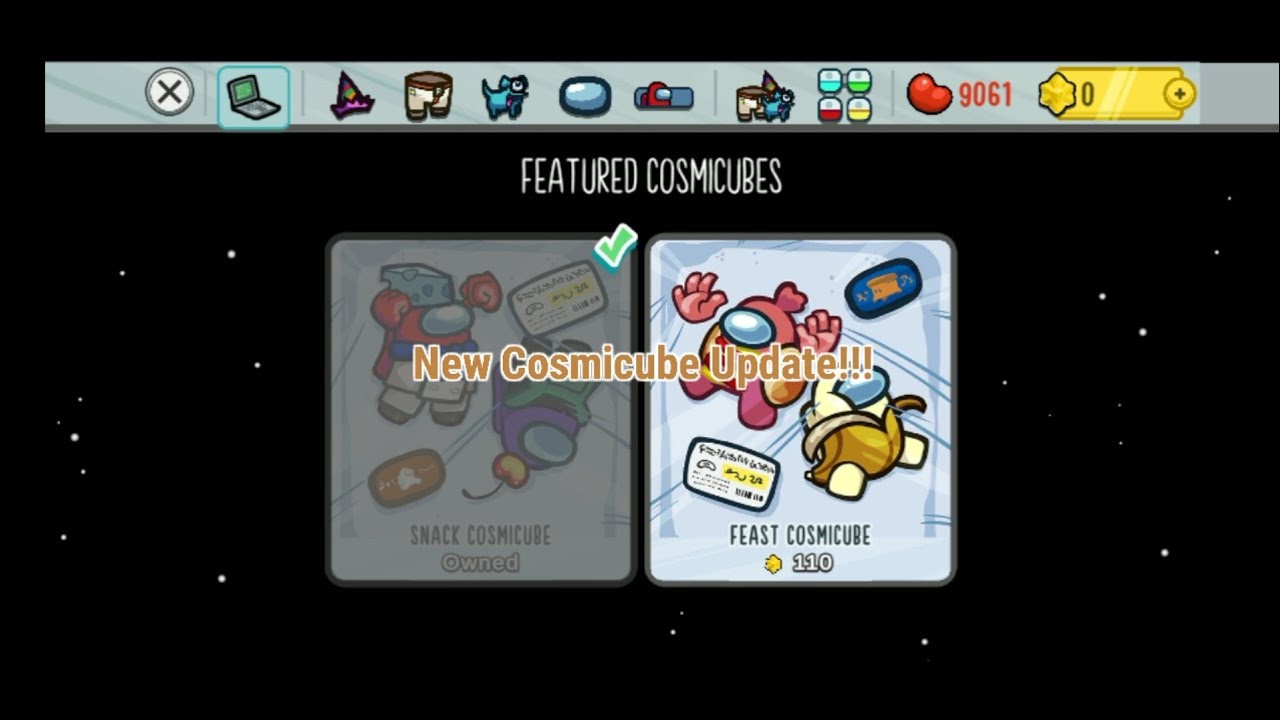 New Snack Cosmicube In Among Us (Among Us New Update!!) - YouTube