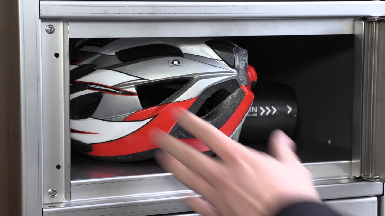 Battery Charging Locker, Veilig fietsaccu's opladen - YouTube