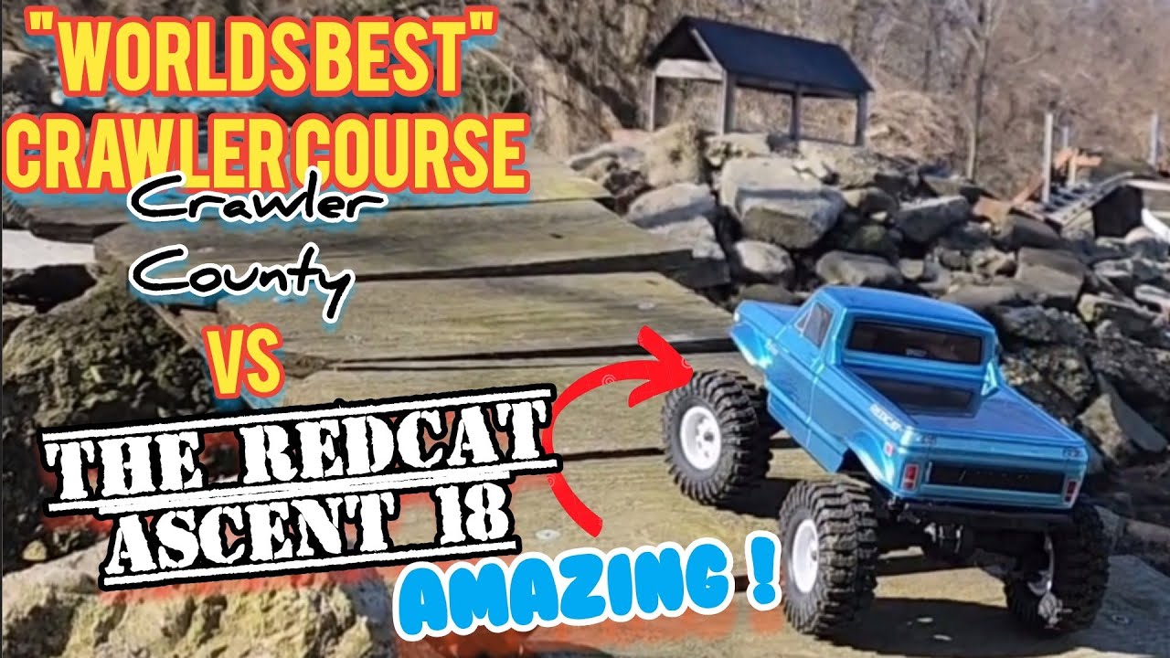 Redcat Ascent 18 First stock run at Crawler County Crawler Course! 100$ MICRO BEAST!!! - YouTube