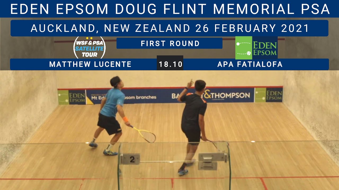 PSA SQUASH MATCH | MATTHEW LUCENTE v APA FATIALOFA | EDEN EPSOM DOUG ...
