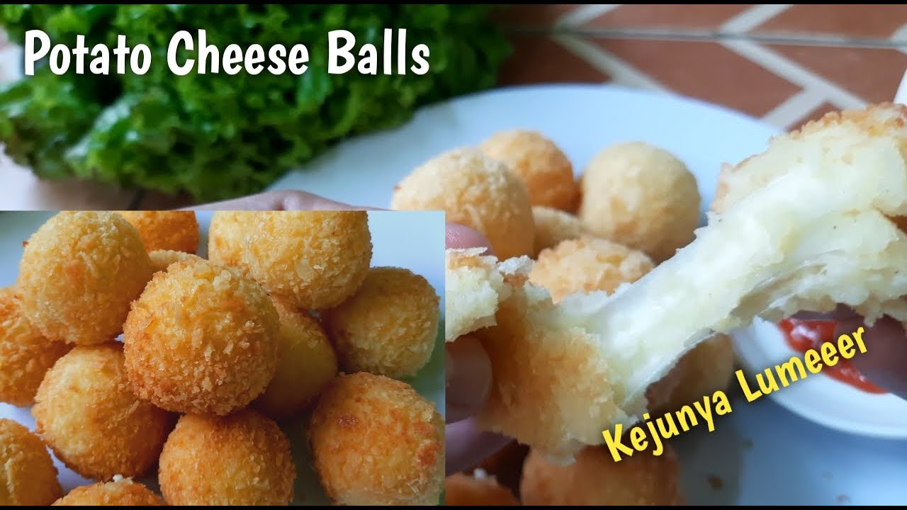 CARA MEMBUAT BOLA KENTANG KEJU | POTATO CHEESE BALLS - YouTube