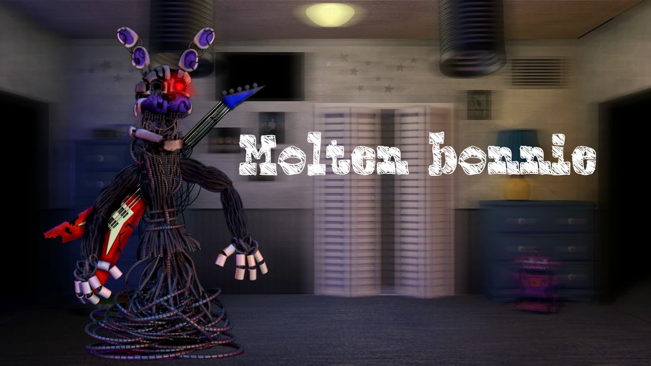 [Fnaf]speed edit making molten bonnie - YouTube