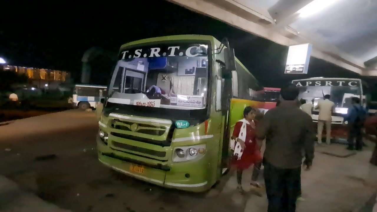 Warangal Hanmakonda To Tirupati TSRTC Rajdhani Semi Ac Sleeper Bus Via ...