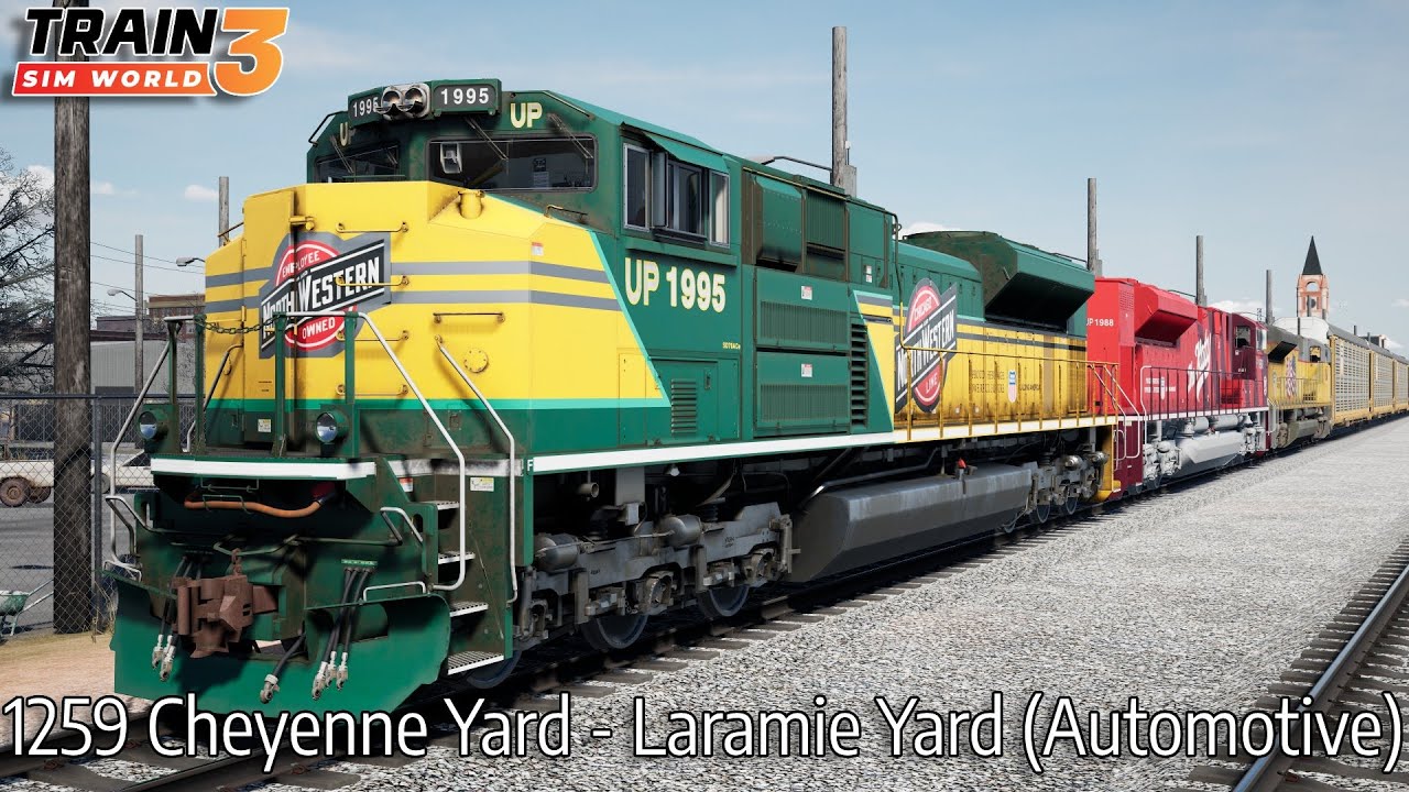 1259 Cheyenne Yard - Laramie Yard (Automotive) - Sherman Hill - SD70ACe ...