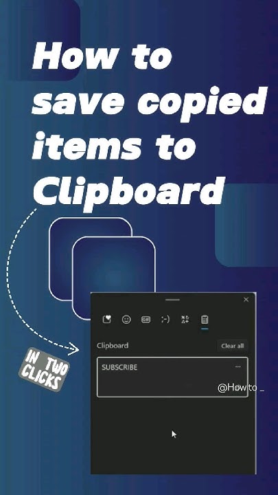 How to save copied items to clipboard 🤫 Never loose copied items again #shorts #tricks #windows ...