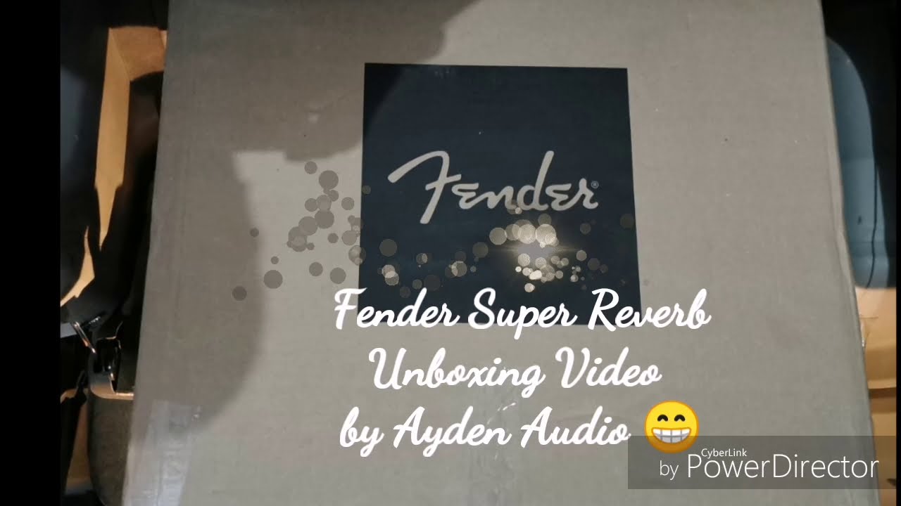 Fender Super Reverb Tube Guitar Amplifier Unboxing and Audio Test - YouTube