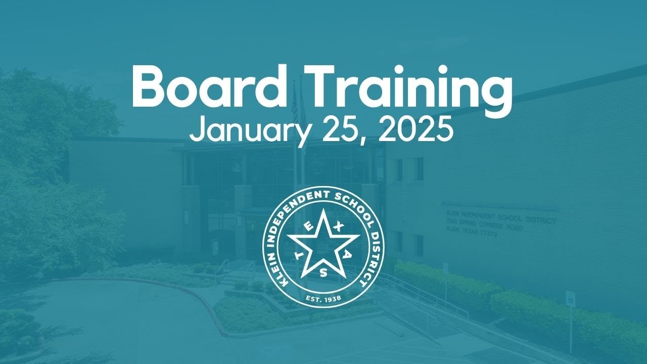 January 25, 2025 - Board Training - YouTube
