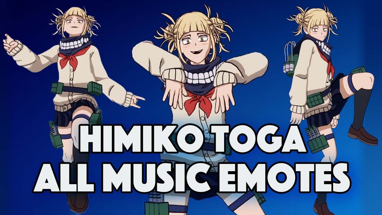 Himiko Toga Dances All Emotes (That We Have) - FORTNITE x MY HERO ...