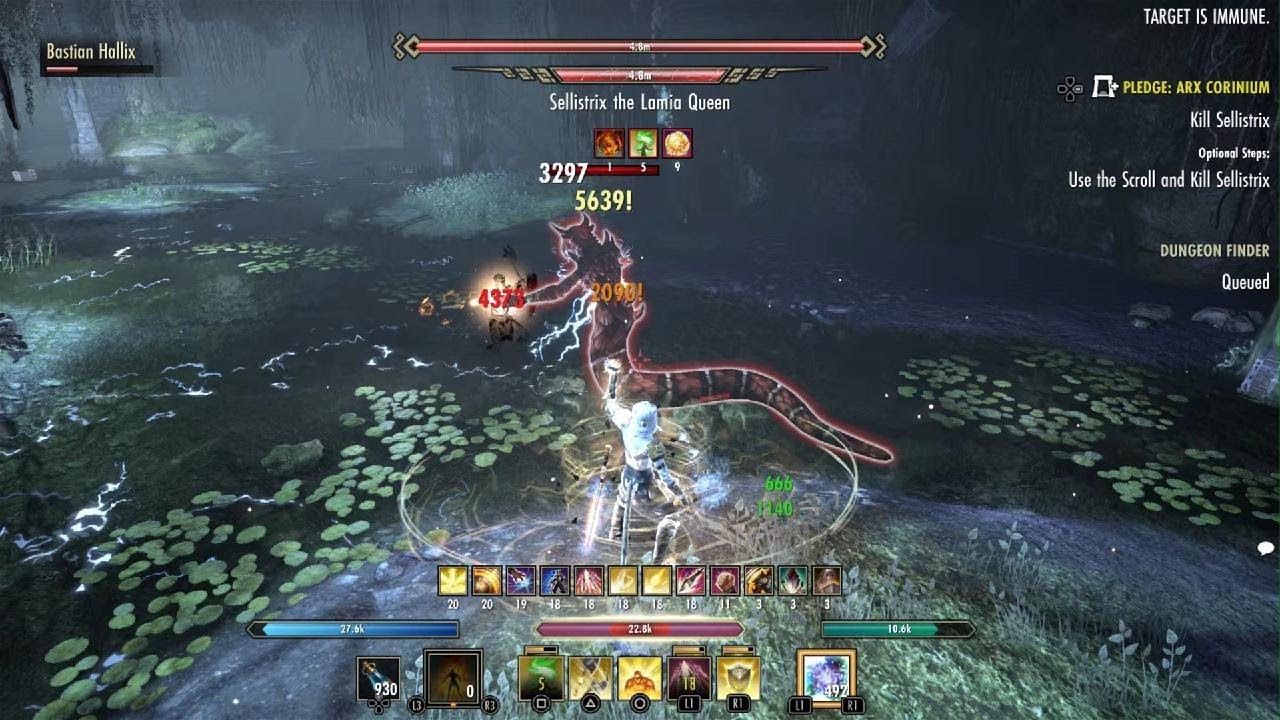 ESO - Sellistrix the Lamia Queen HM Solo [Magicka Templar] - YouTube