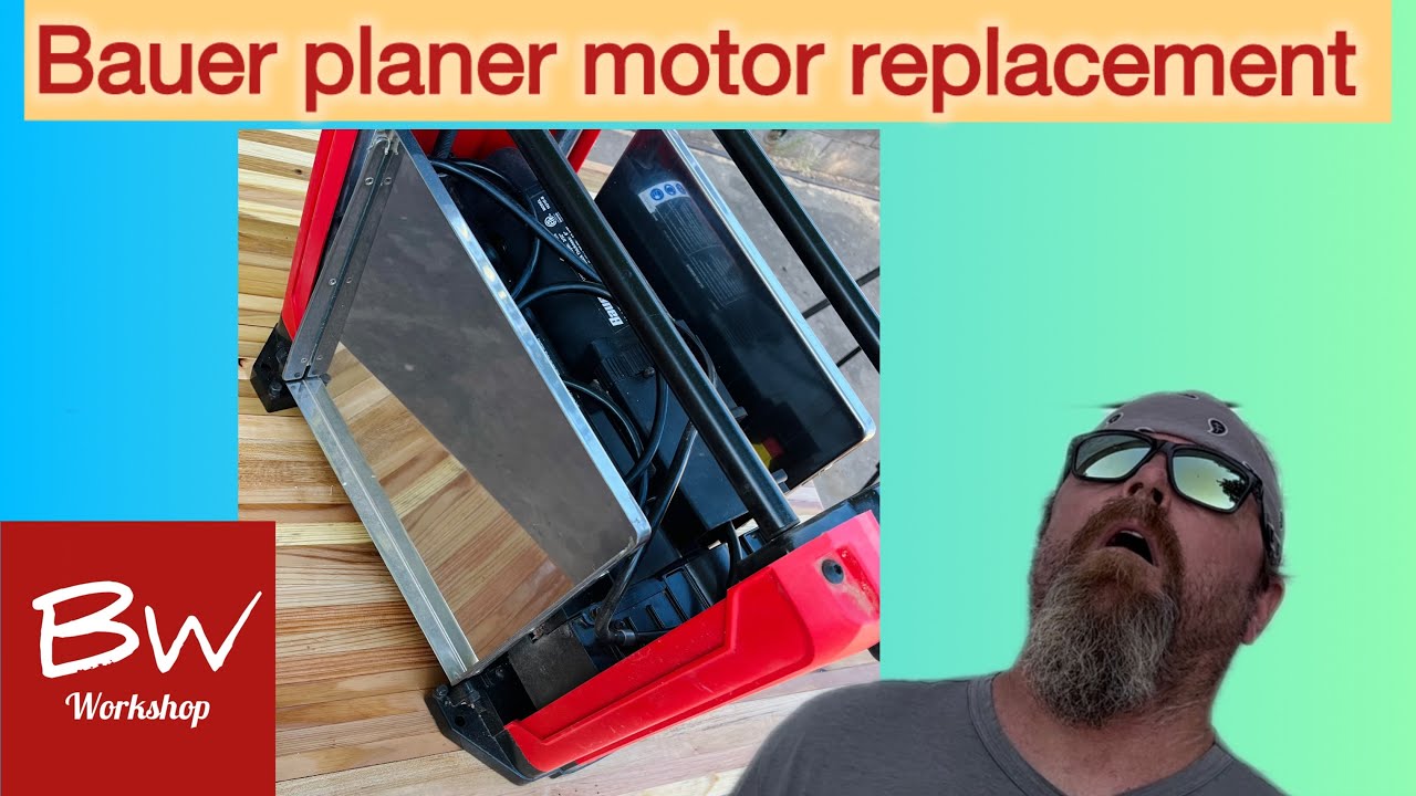 Bauer planer motor replacement - YouTube