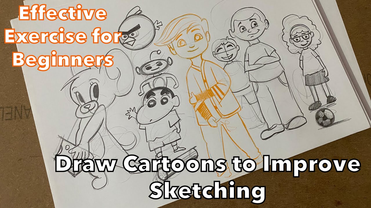 Draw Cartoons to improve Figure Drawing | Artist Deepkaran | # ...