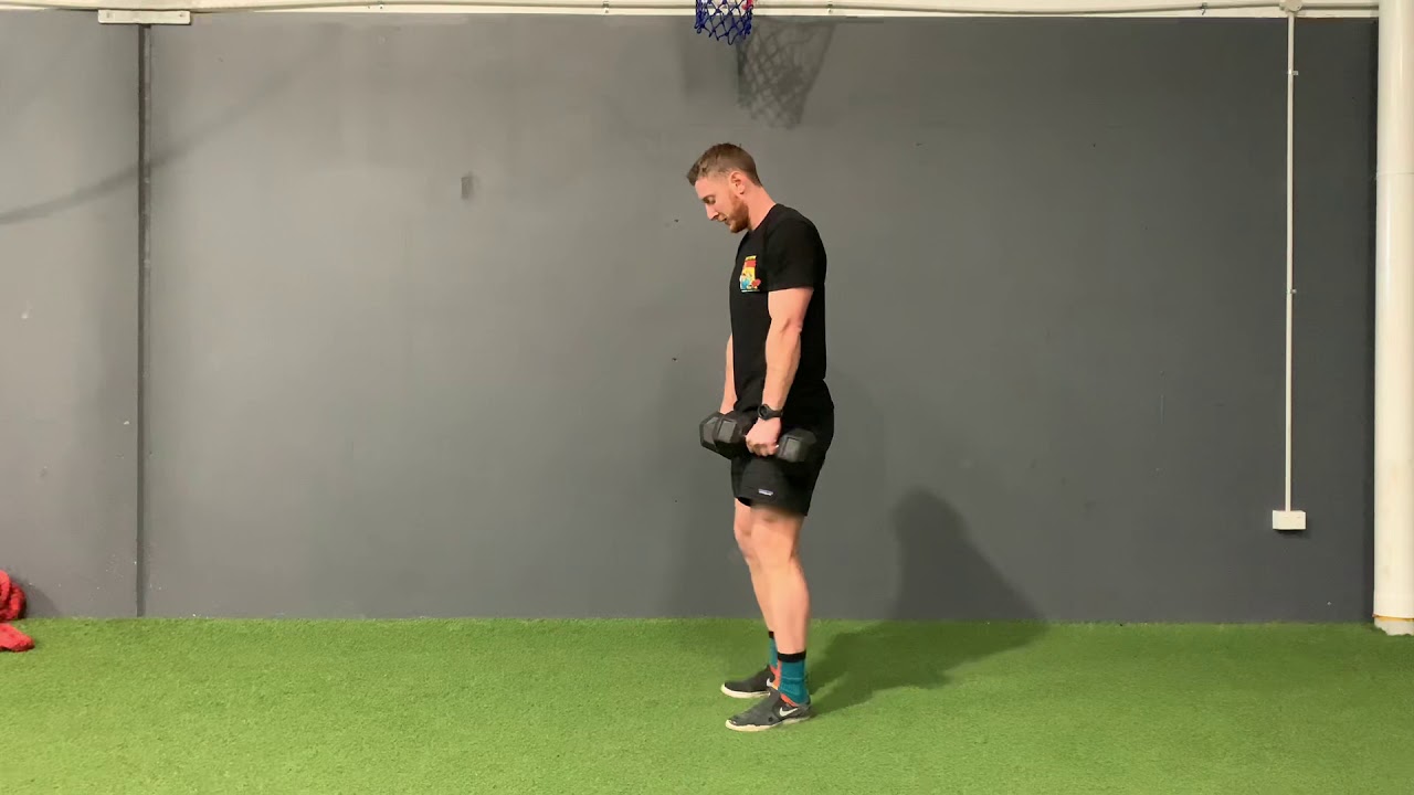 Dumbbell Exercises - DB Romanian Deadlift - YouTube