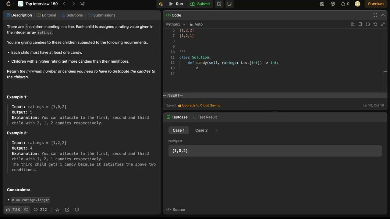Leetcode 135. Candy - YouTube