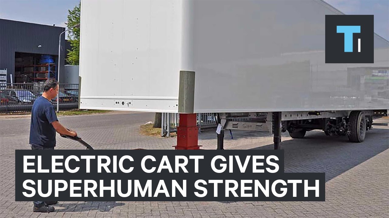 This electric cart gives humans the superhuman strength to pull an ...