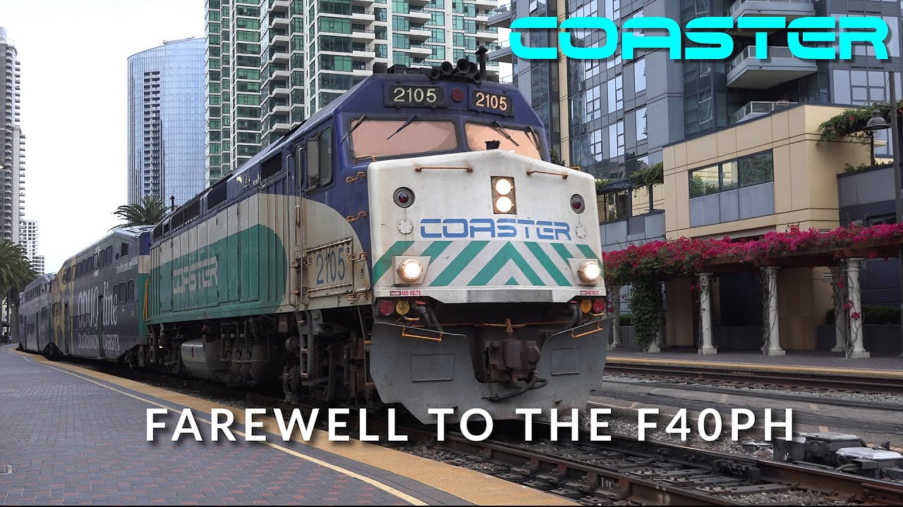 Coaster Farewell to the F40PH Compilation - YouTube