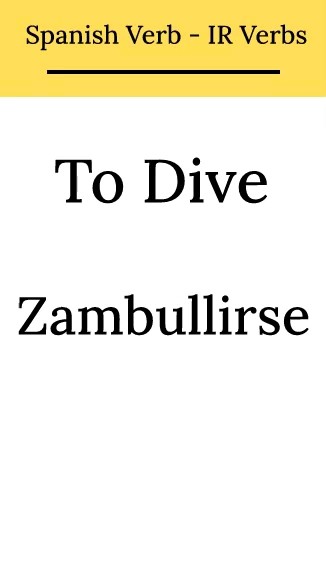 Learn How to Say the Verb "To Dive" in Spanish | #shorts #spanish - YouTube