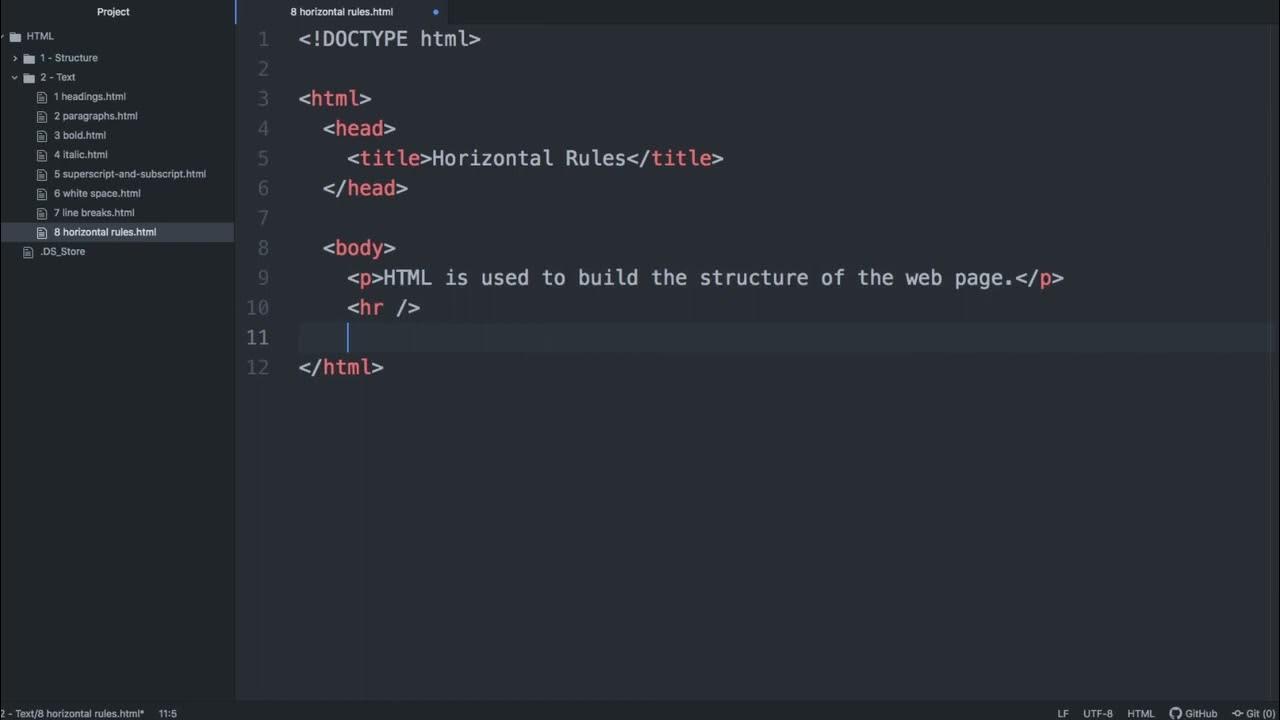 𝗟𝗘𝗖𝗧𝗨𝗥𝗘#𝟭𝟱: Practice Session: Mastering HTML Horizontal Rules - YouTube