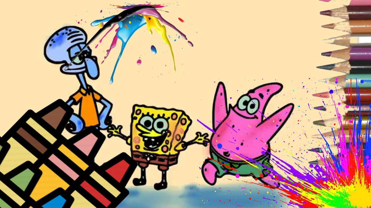 Spongebob SquerePants Patrick Star Squidward Tentacles Together ...