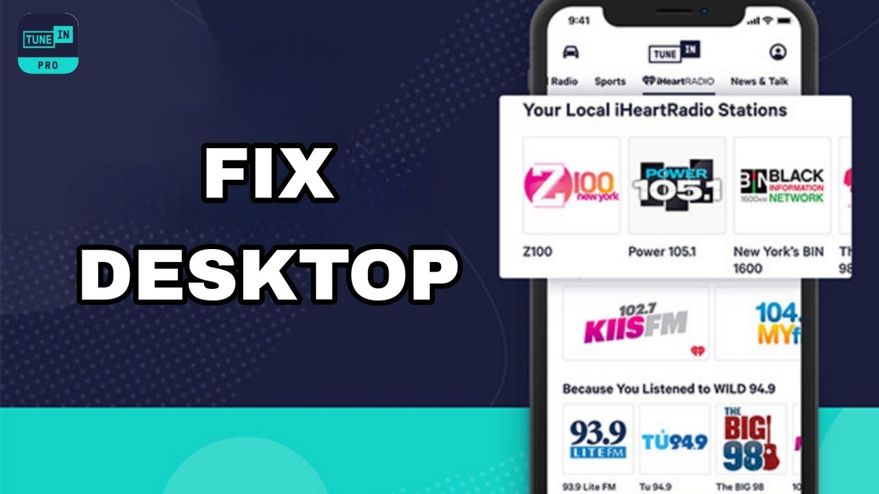 How To Fix And Solve Desktop On TuneIn Radio App | Final Solution - YouTube