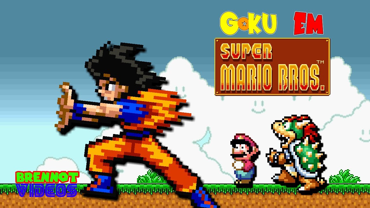 Goku em Super Mario Bros (Animação de Sprites) - YouTube