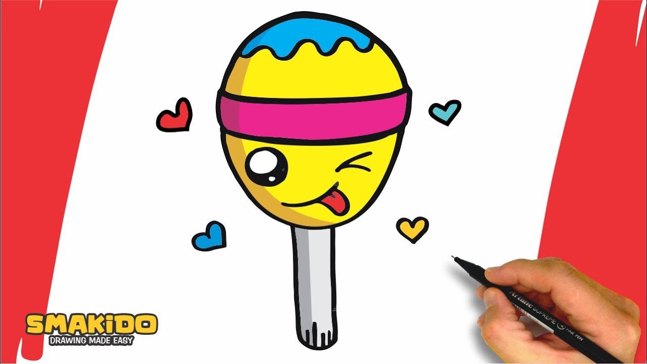 How to Draw a Cute Lollipop | Easy Drawing Tutorial - YouTube