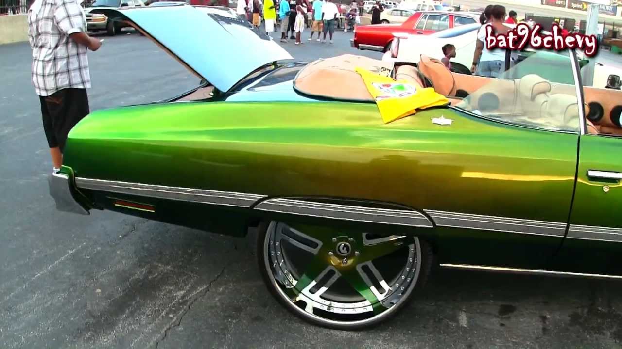 OUTRAGEOUS 74 Chevy Caprice Donk Vert on 26" Forgiatos - 1080p HD - YouTube