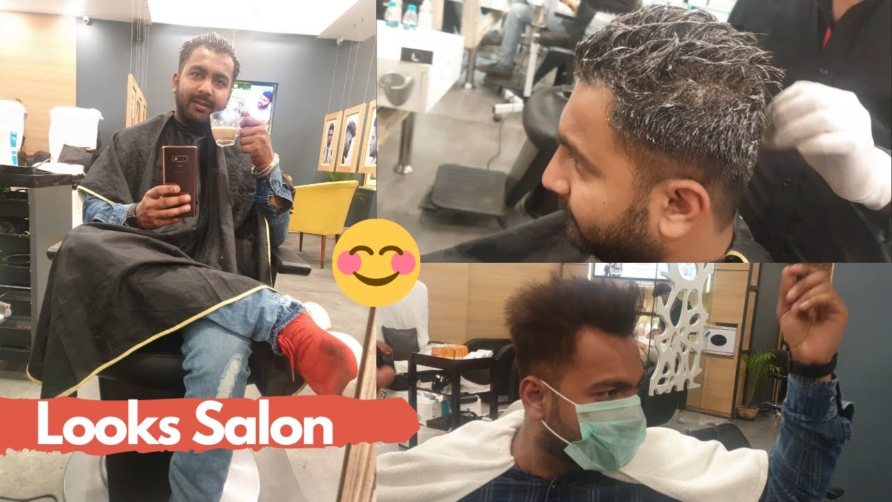 Keratin Smoothing Treatment 💕Hair Colour For Men's | LOOKS SALON REVIEW ...