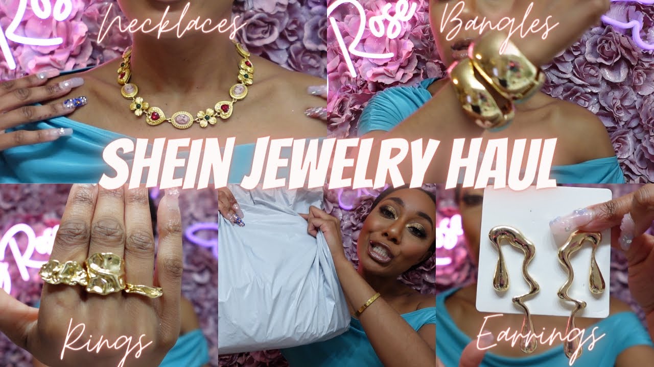 Shein Jewelry Haul (necklaces, bangles, earrings, and more) | Tay Rosé ...