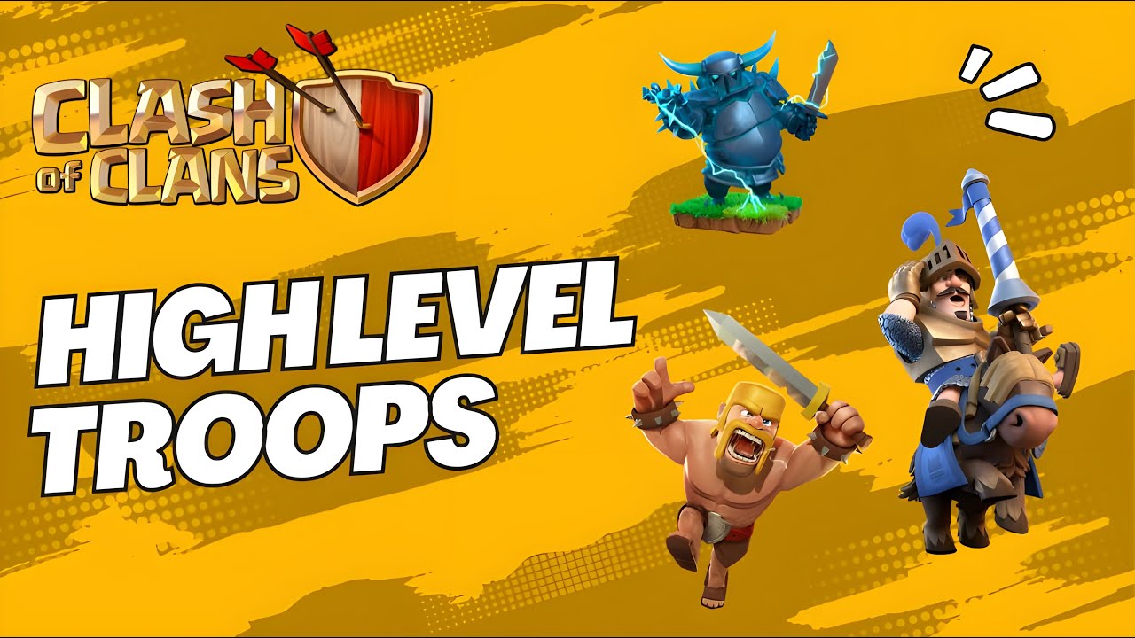 COC | Max-Level Troops Wreak Havoc on High-Level Bases | Epic War ...