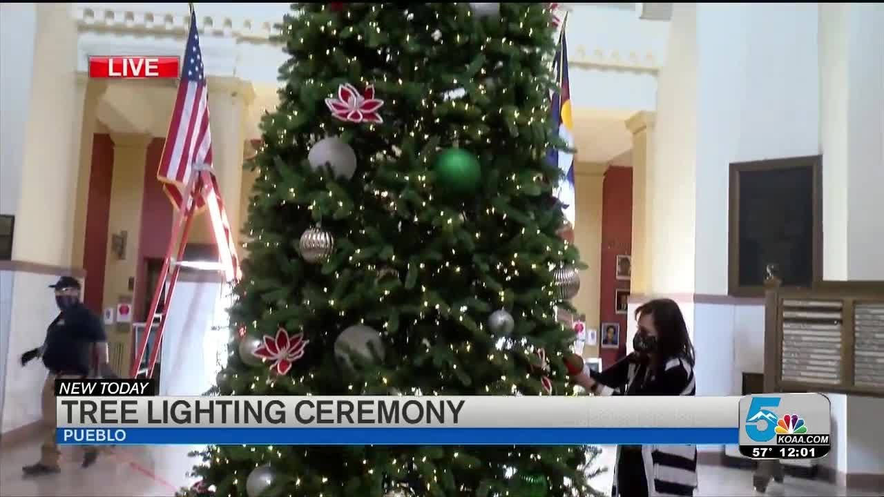 Pueblo Courthouse Christmas Tree lighting - YouTube