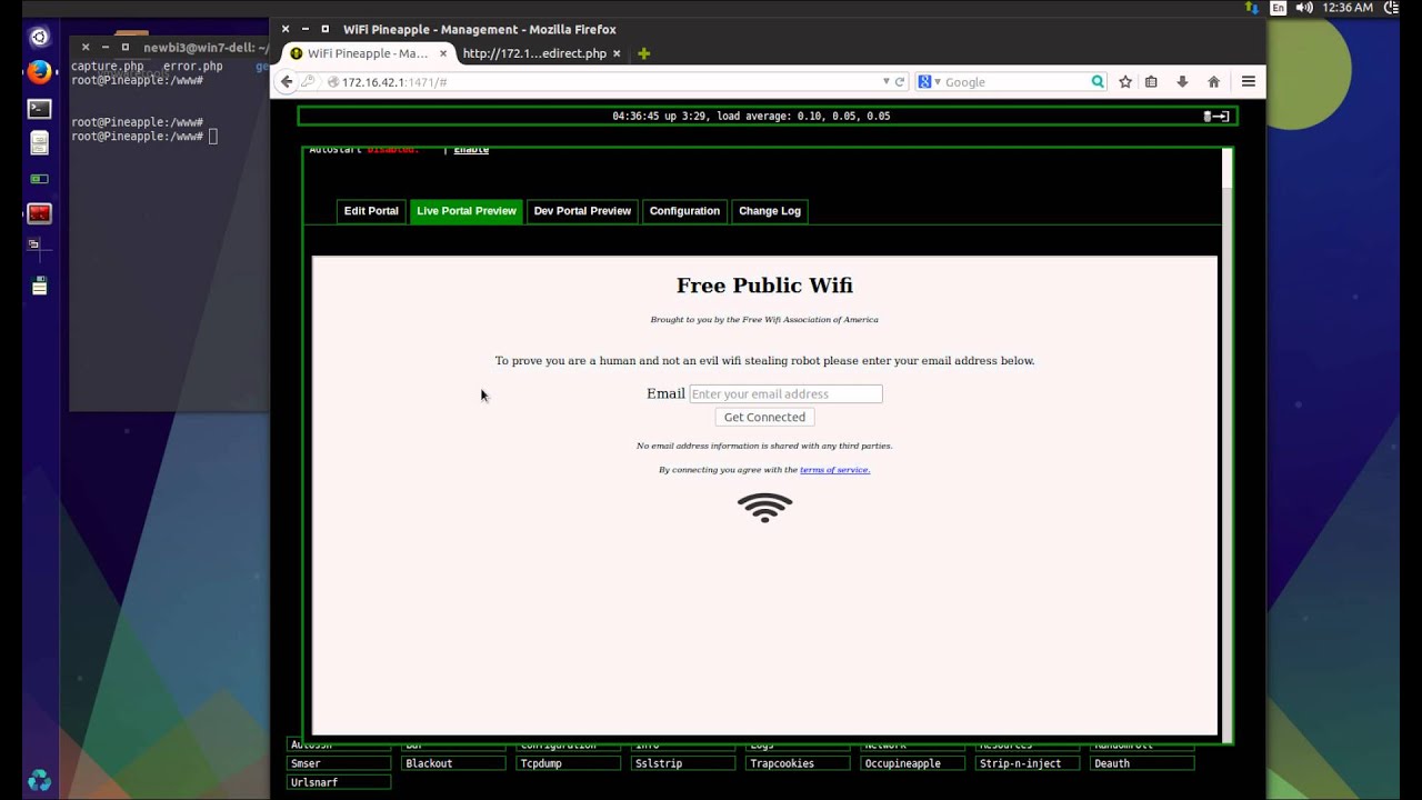 Collecting Browser Data With Evil Portal and Get - YouTube