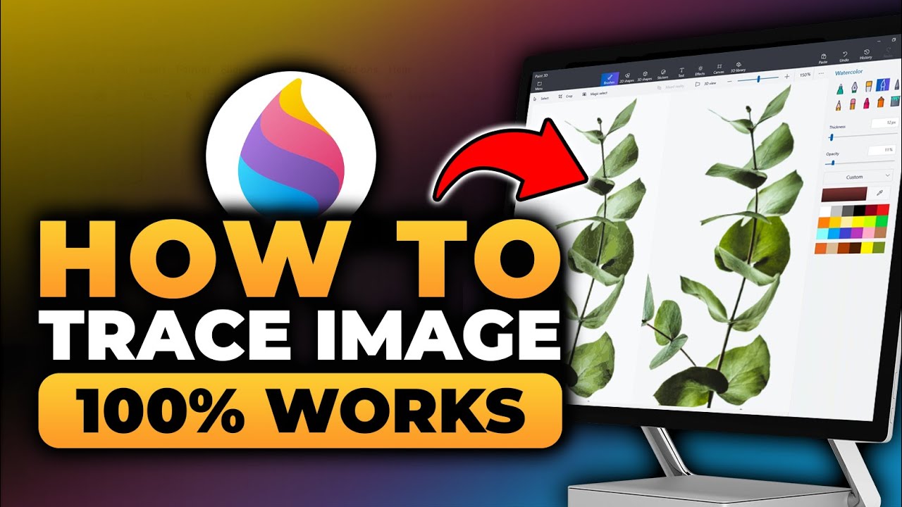 How To Trace an Image in Paint 3D (FAST & EASY) | 100% WORKS | NO ...