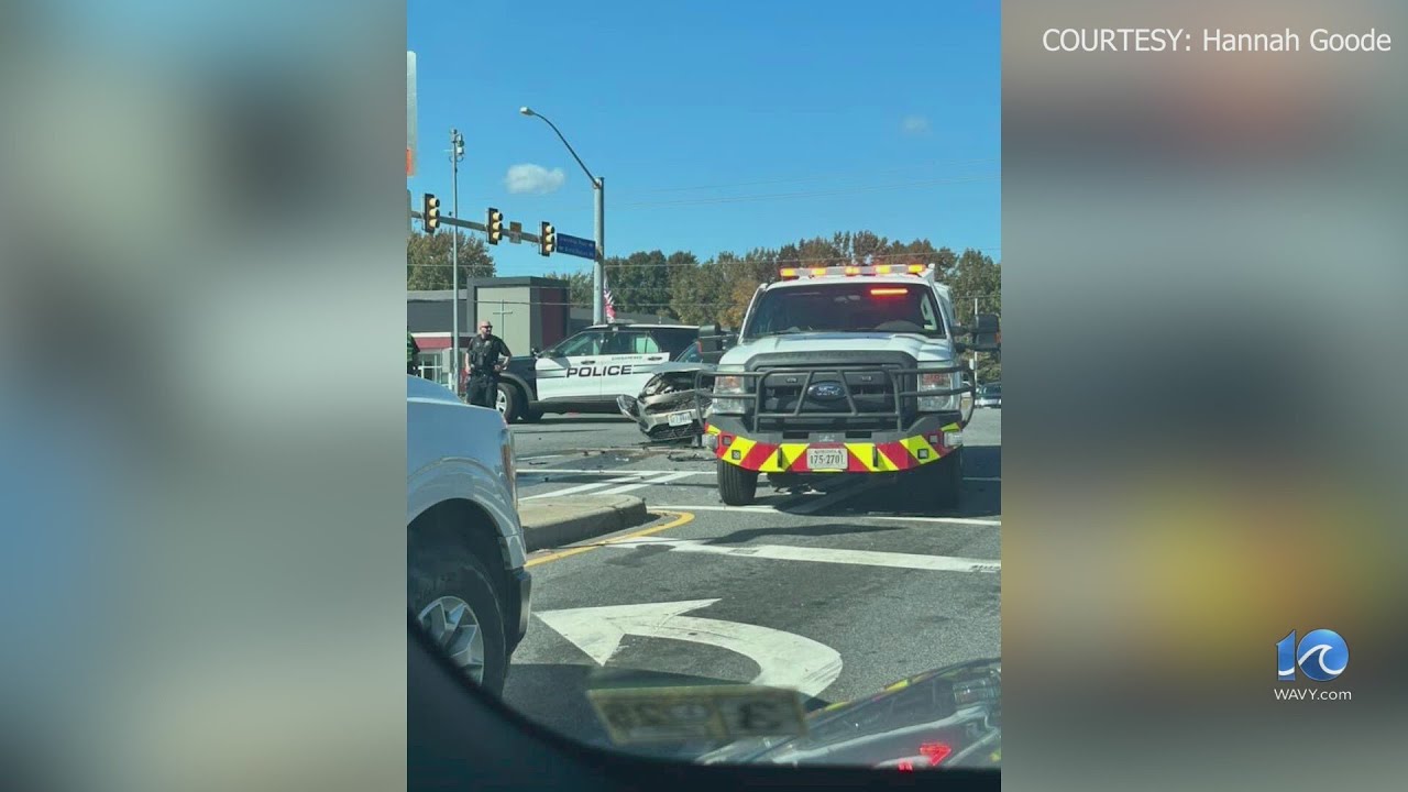 CPD: Fire department vehicle involved in crash; charges pending - YouTube