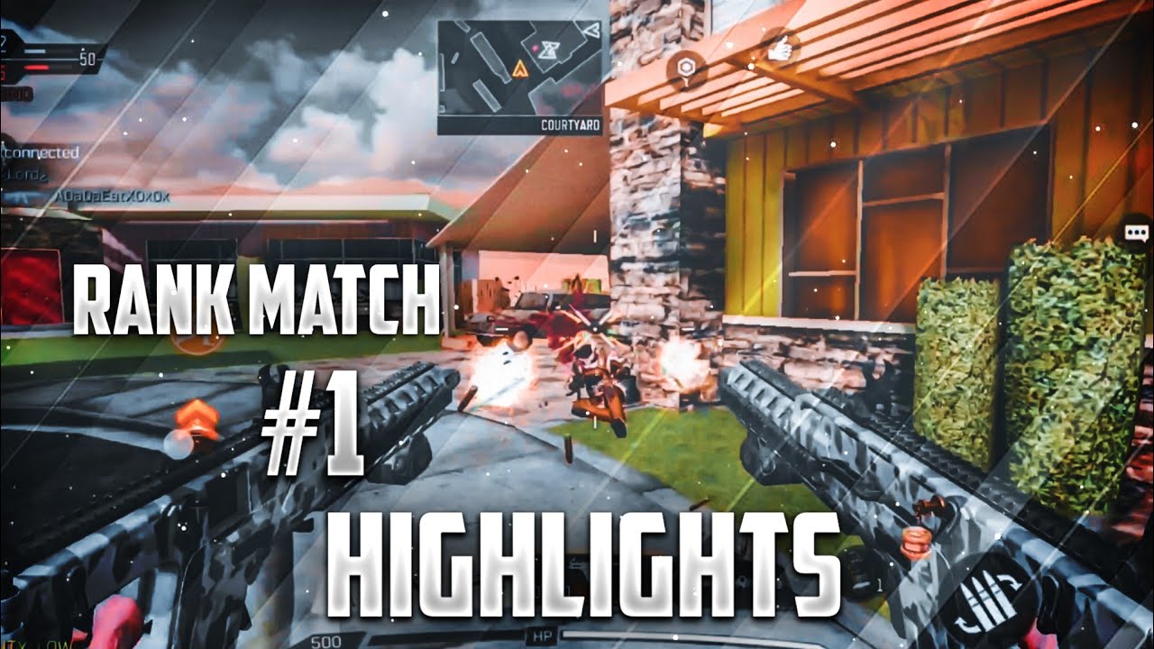 COD MOBILE RANK MATCH HIGHLIGHTS #1 | cod mobile mp rank match | cod ...