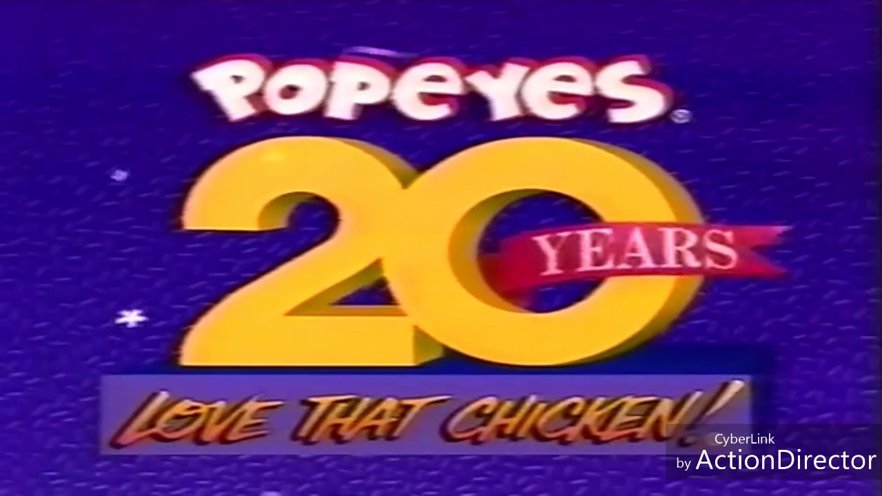 Popeyes 20Yrs Love That Chicken 1992 - Commercial - YouTube