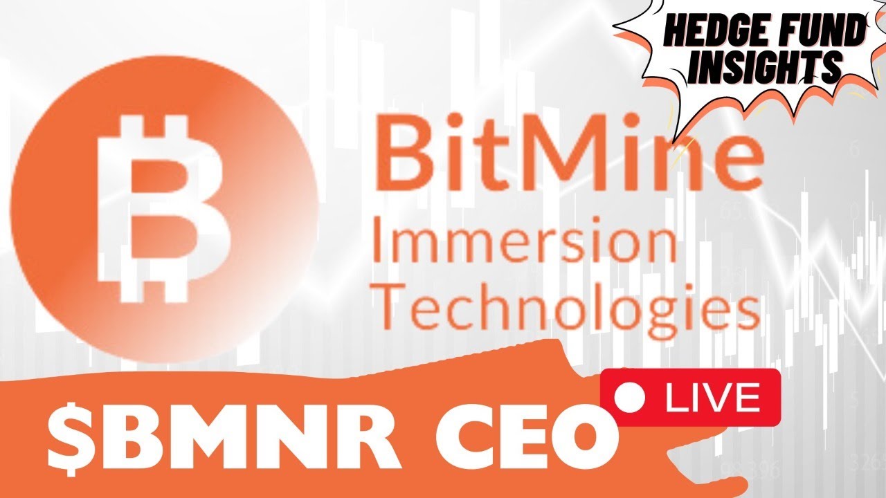 BitMine Immersion CEO Live - BMNR Stock - Former HedgeFund Manager's ...