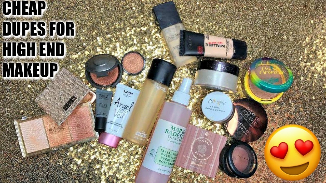 CHEAP DUPES FOR HIGH END MAKEUP - SAVE YOUR $$$ | glossandtalk - YouTube