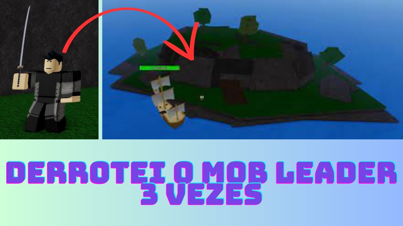 Derrotei o Mob Leader três vezes no Blox Fruits!!!!!!!!! #bloxfruits # ...
