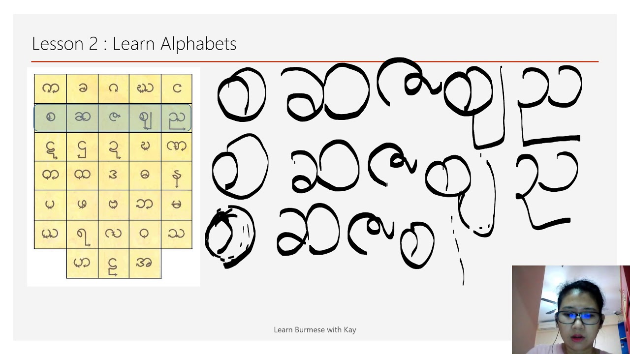 Learn how to read and write Burmese alphabets မြန်မာအက္ခရာလေးတွေ ရေးရဖတ ...