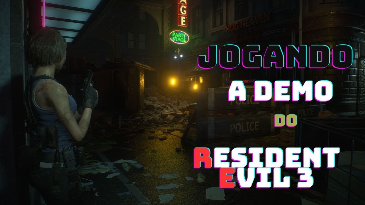 jogando a demo do resident evil 3 - YouTube