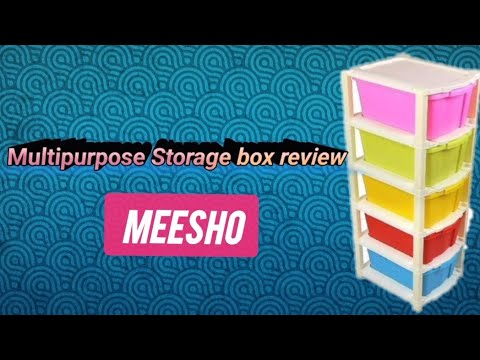 Meesho product storage box review 📦 - YouTube
