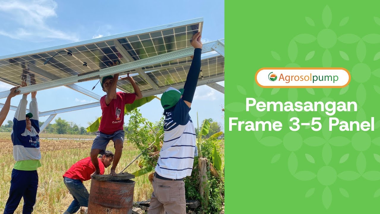 Instalasi Frame untuk 3–5 Unit Panel Surya, Ga Perlu Tukang! - YouTube