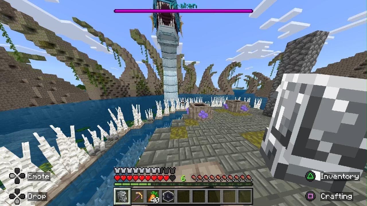 Minecraft boss expansion pack kraken boss - YouTube