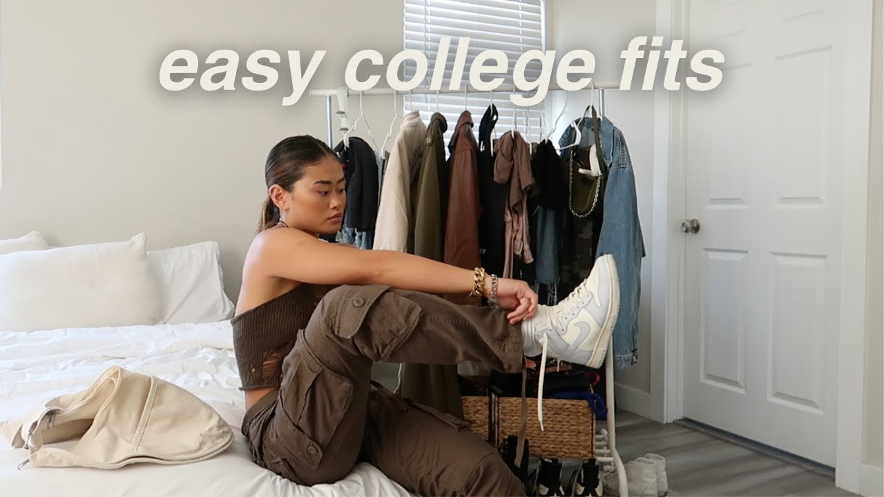 COLLEGE OUTFIT INSPO | easy day to night looks 2022 - YouTube