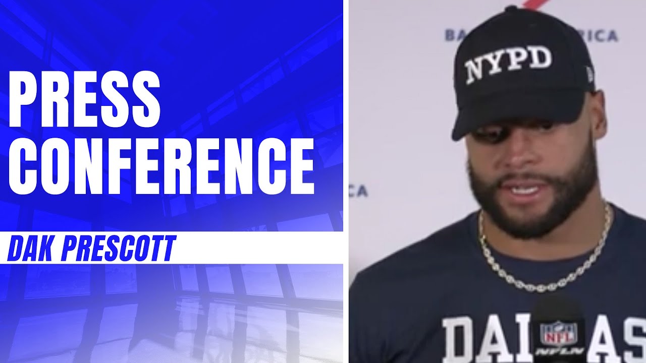 Dak Prescott Postgame Press Conference | #DALvsNYG | Dallas Cowboys ...