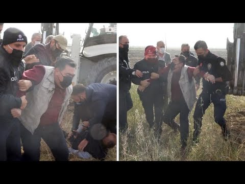 Çorum'da genelev yıkımında gerginlik! İş makinelerinin önüne yatıp engel olmaya çalıştılar