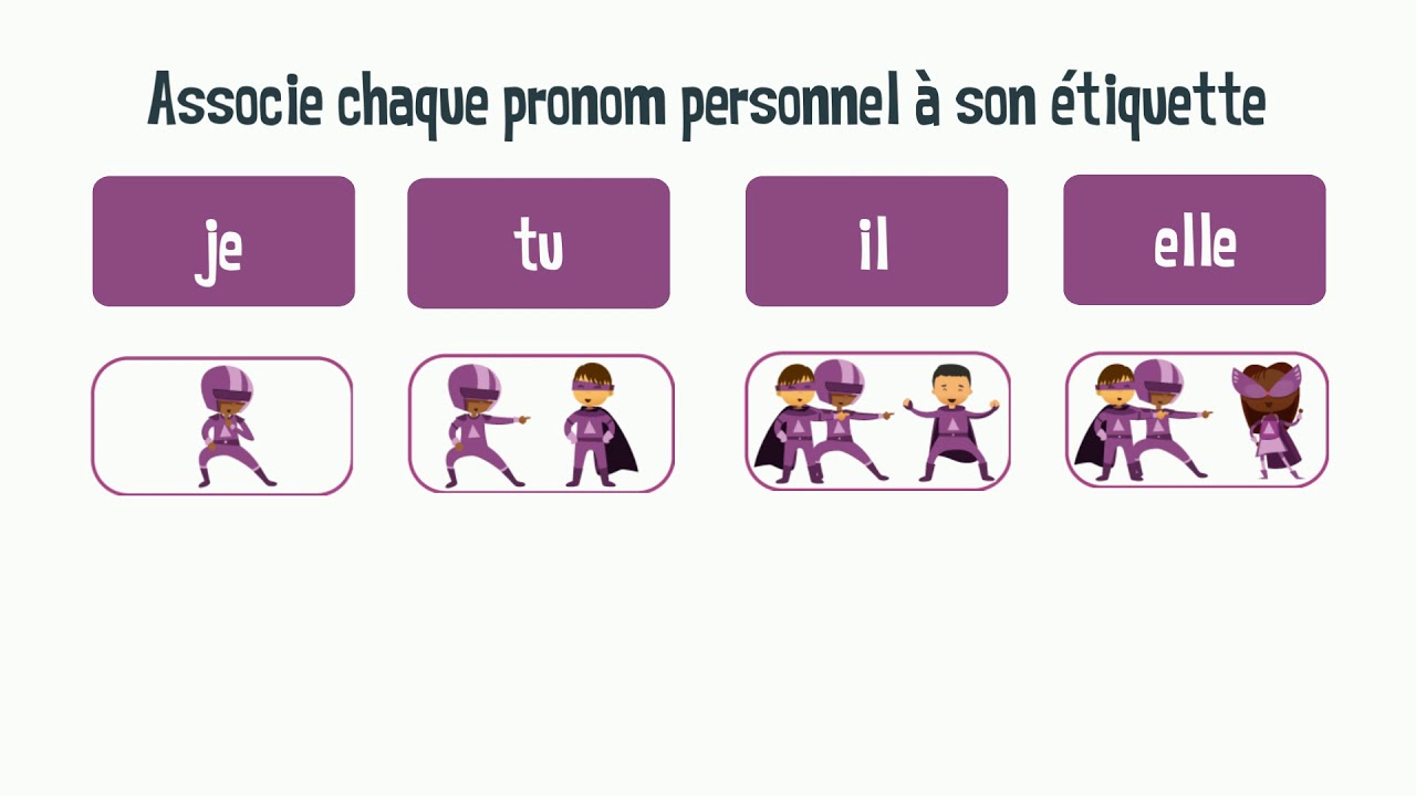 pronoms personnels - YouTube